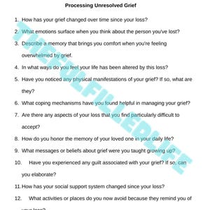 Grief and Loss Bereavement Healing Therapy Teens Adults Psychoeducation ...