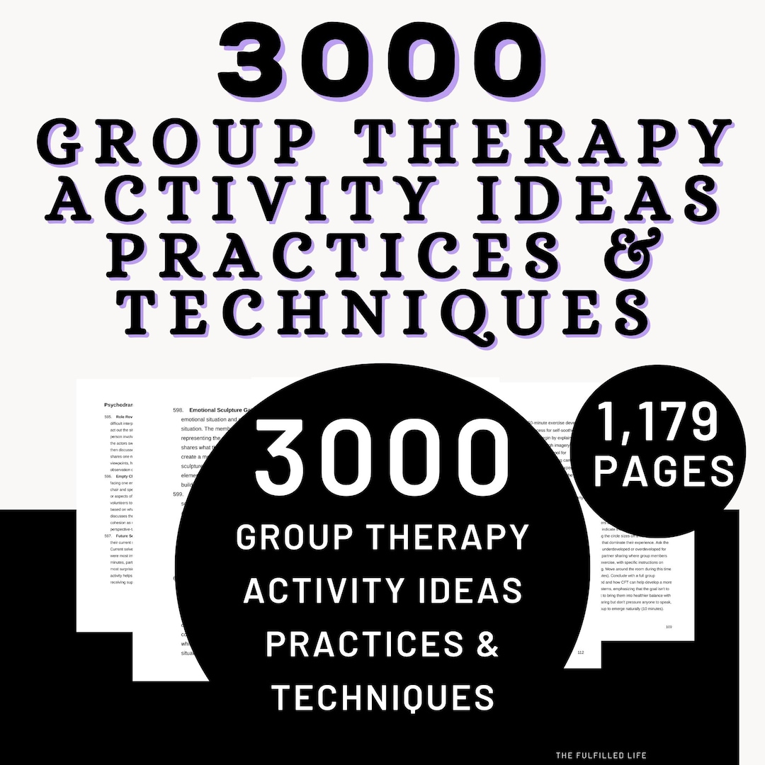 Group Therapy Activity Practices Techniques Ideas | Therapeutic ...