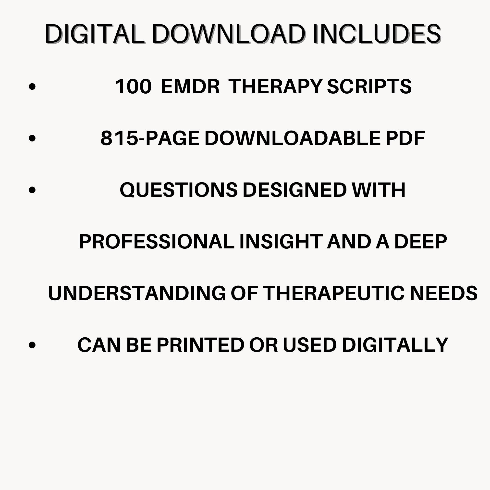 EMDR Scripts | Eye Movement Desensitization Reprocessing Therapy ...