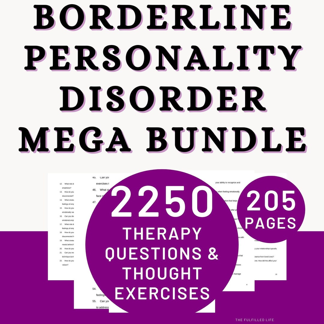 Borderline Personality Disorder Bundle | BPD Therapy Treatment ...