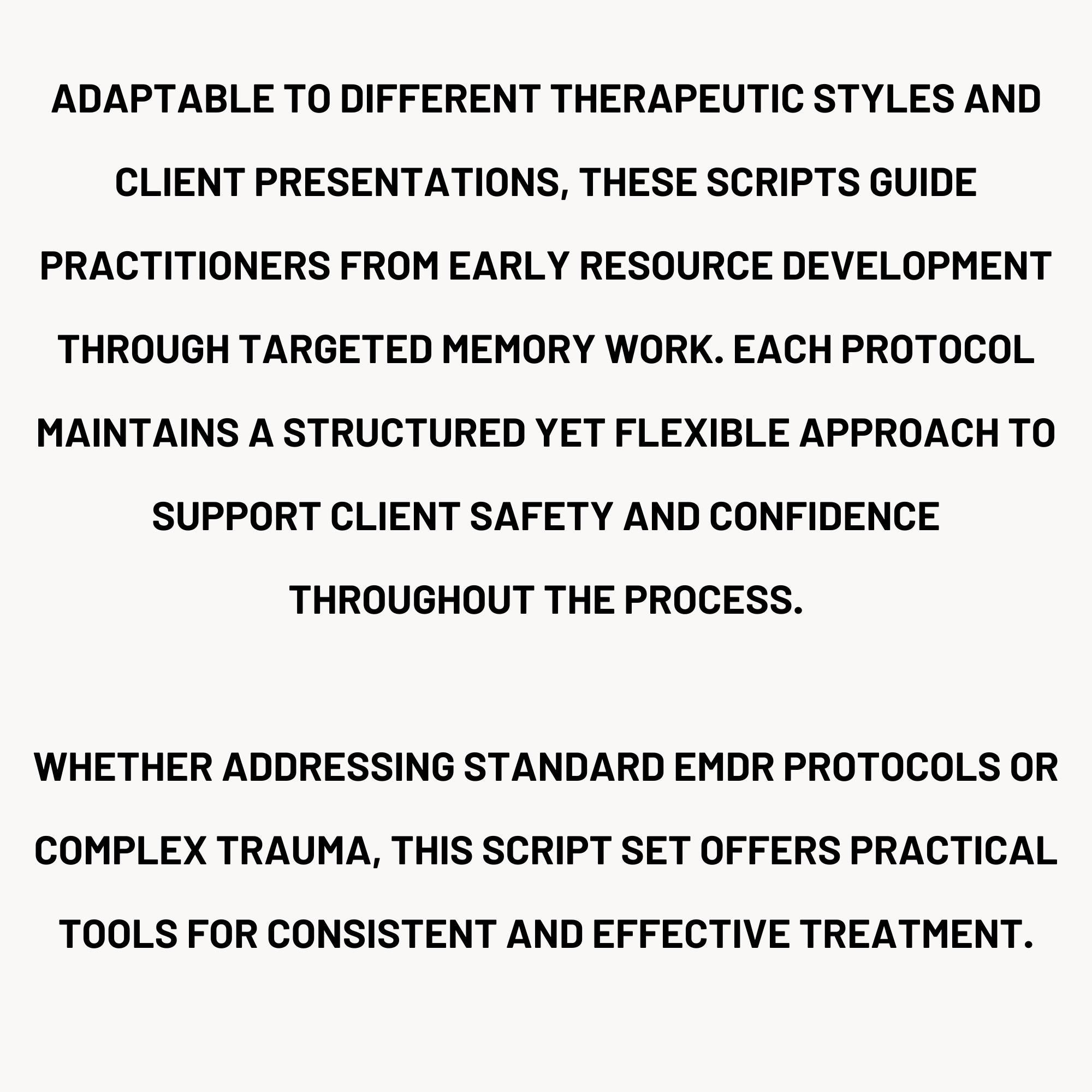 EMDR Scripts Bundle | Eye Movement Desensitization and Reprocessing ...