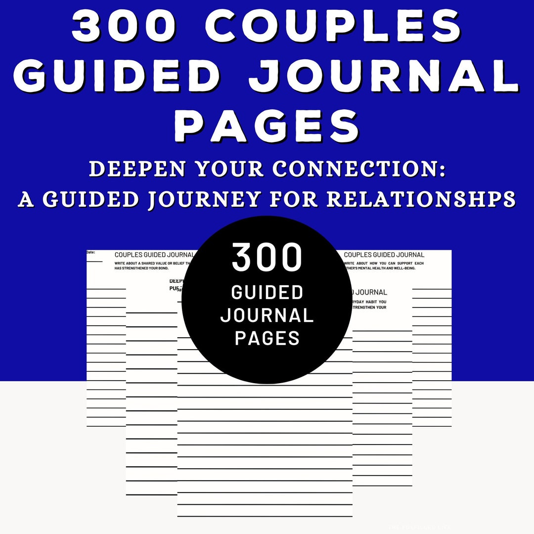 300 Couples Guided Journal Pages Relationship Prompts Workbook Marriage ...