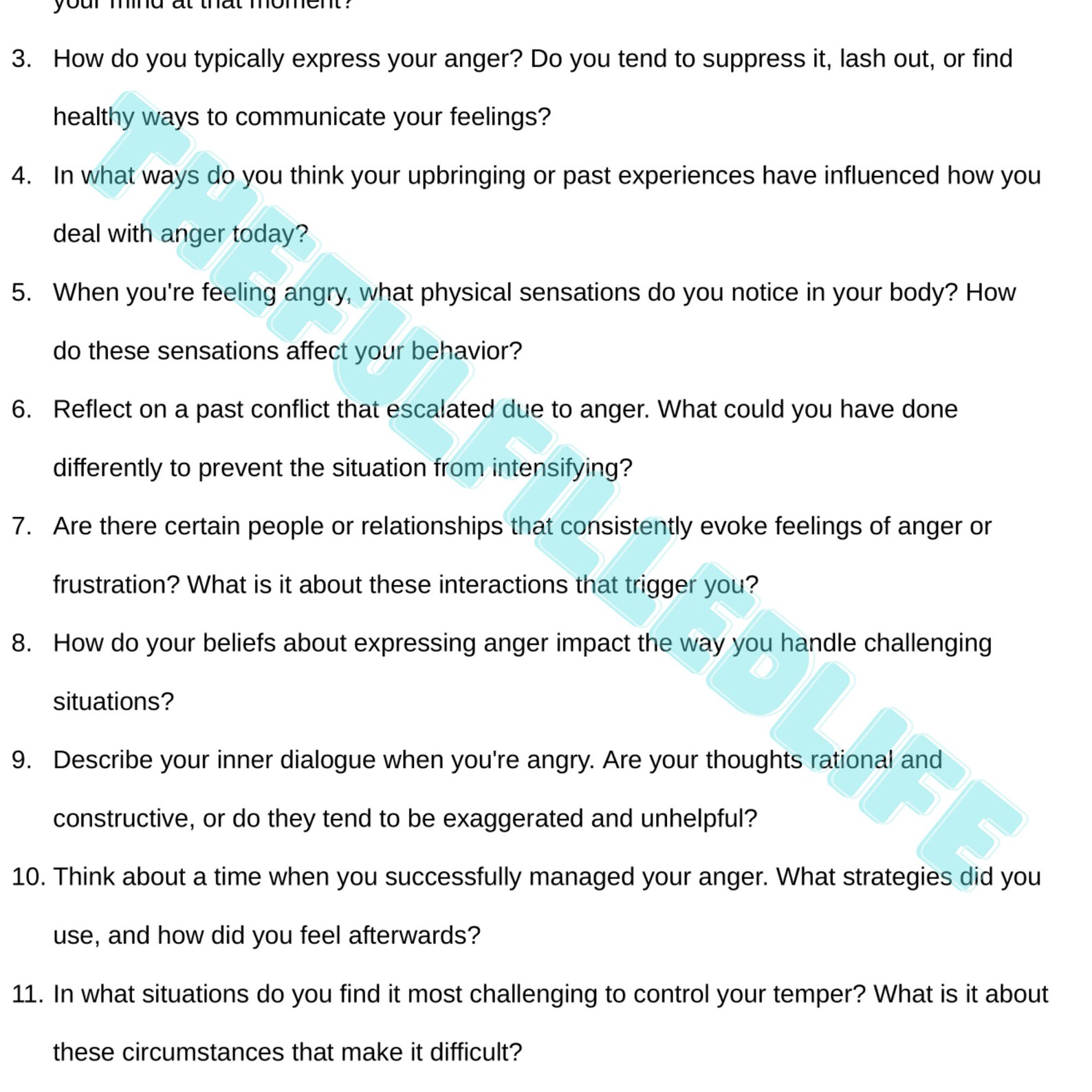 Anger Management Therapy | Angry Coping Questions Impulse Control ...