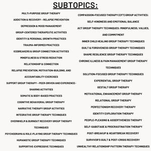 Group Therapy Activity Practices Techniques | Therapeutic Activities ...