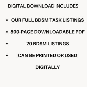 Bdsm Activity Guide Bundle Submissive Ideas Activities Pdf Sub Tasks ...