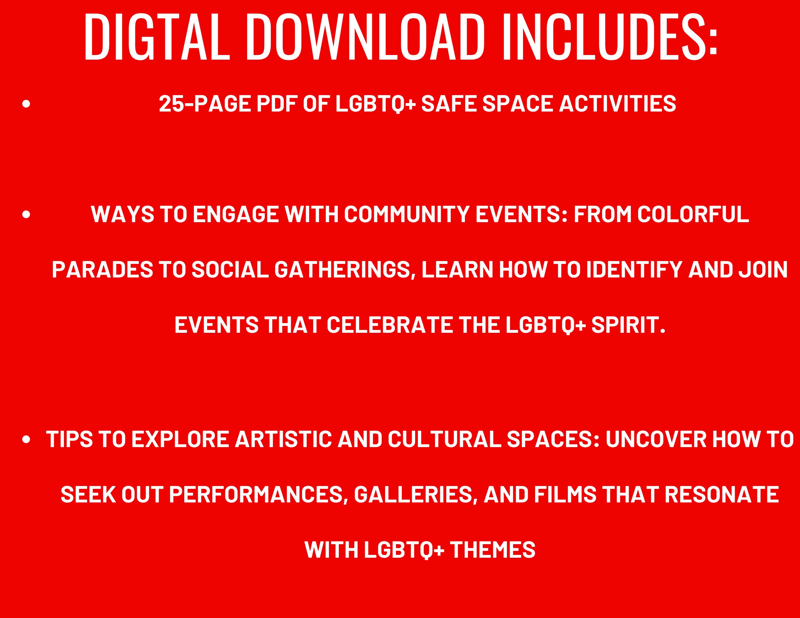LGBTQ Safe Spaces Activities Guide LGBT Inclusive Ally Ideas Pronouns ...
