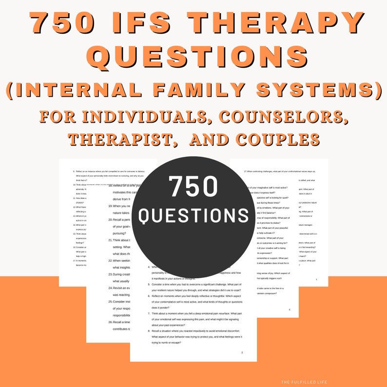 750 IFS Therapy Questions Internal Family Systems Parts Mapping Work ...