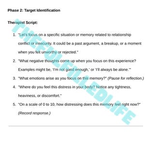 EMDR Scripts | Eye Movement Desensitization and Reprocessing Therapy ...