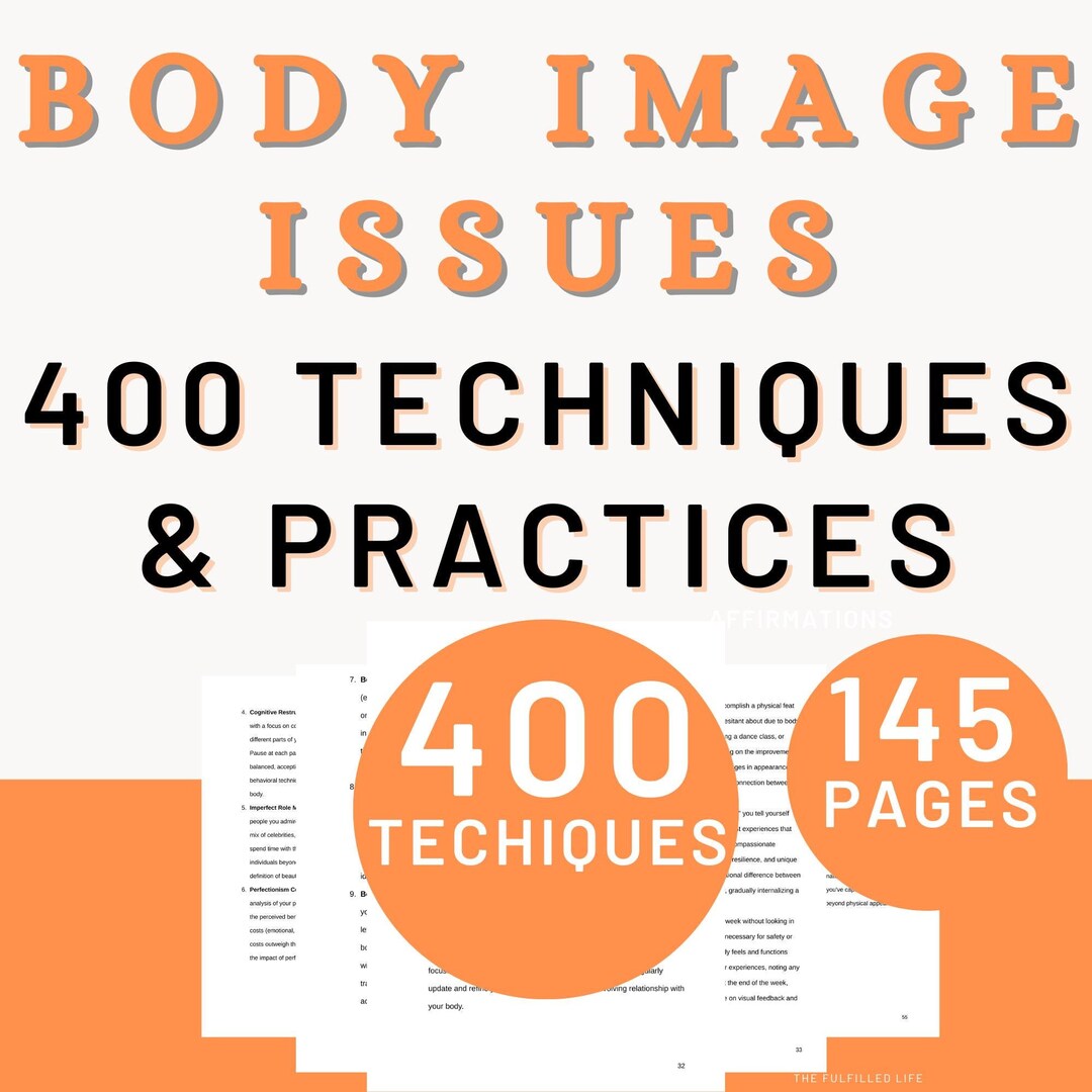 Body Image Dysmorphia Image Issues Techniques Workbook Body Positivity ...