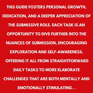 Submissive Activity Task Guide | Bdsm Ideas Activities | Sub Couple ...