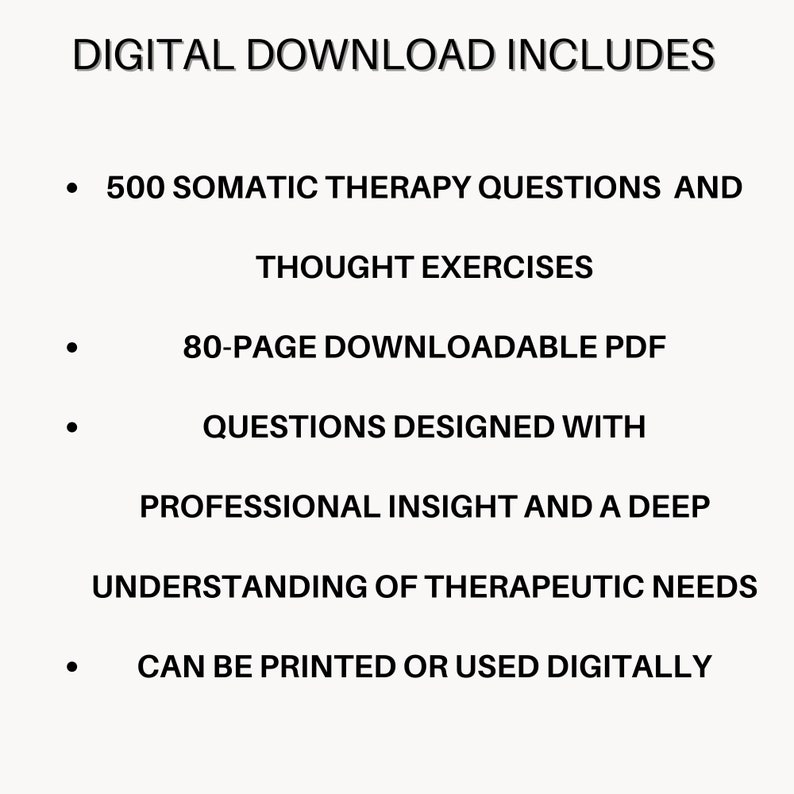 Somatic Therapy Questions Thought Exercises | Nervous System Regulation ...