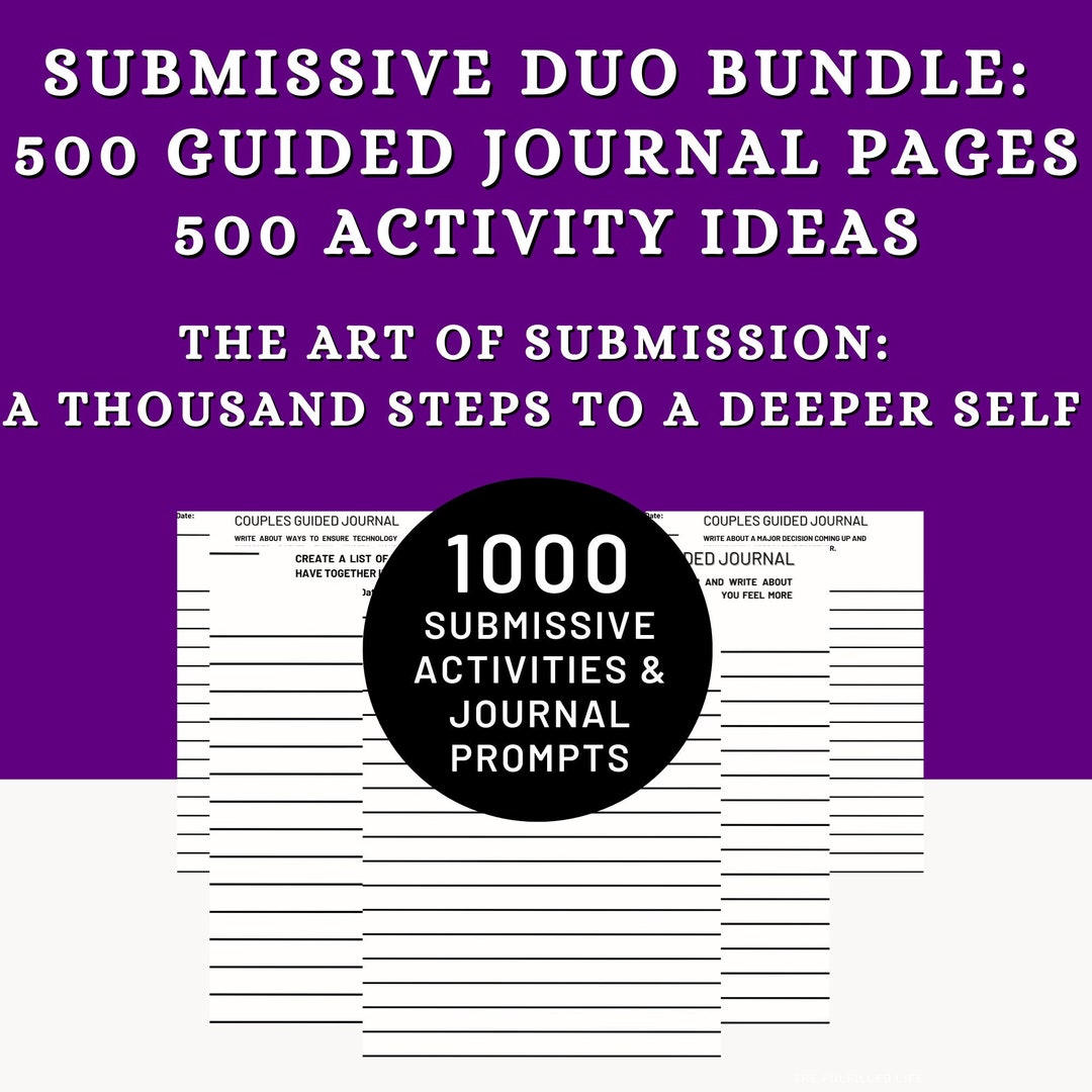Submissive Journal Kit Bundle BDSM Writing Prompts Pages Sub Activities ...
