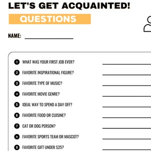 Get to Know Me Questions Bundle | 100 Ice Breaker Printable ...