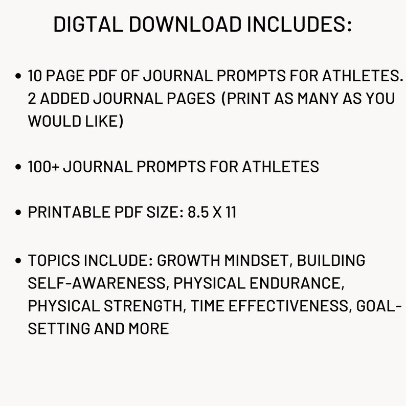 Written Prompts for Athletes 100 Journal Sports Player Questions, Diary ...
