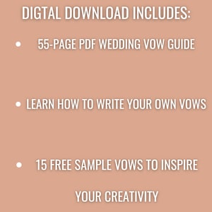 Wedding Vow Writing Guide Write Your Own Vows Assistance Personalized ...