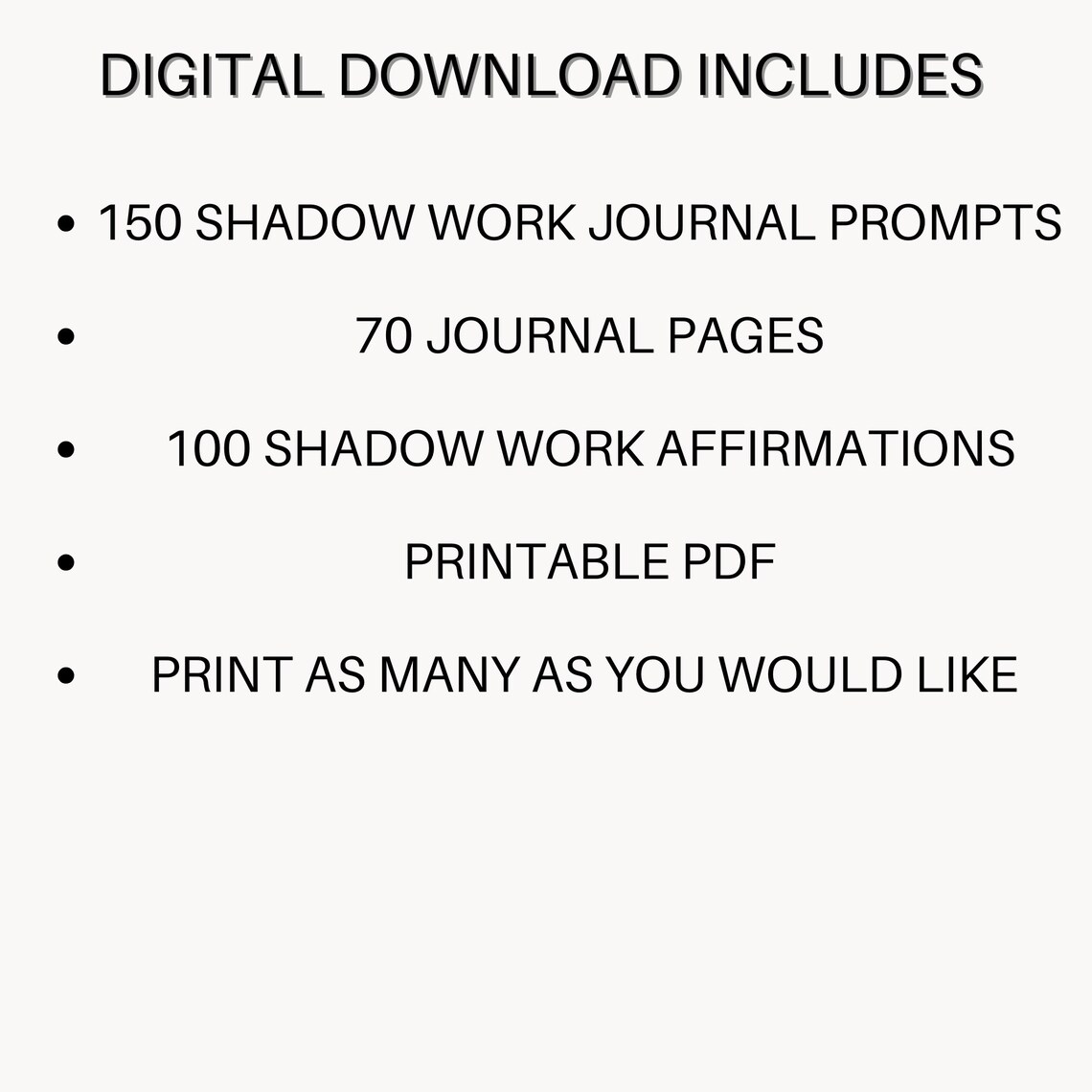 Shadow Work Journal Prompts 150 Trauma Reflection Healing - Etsy