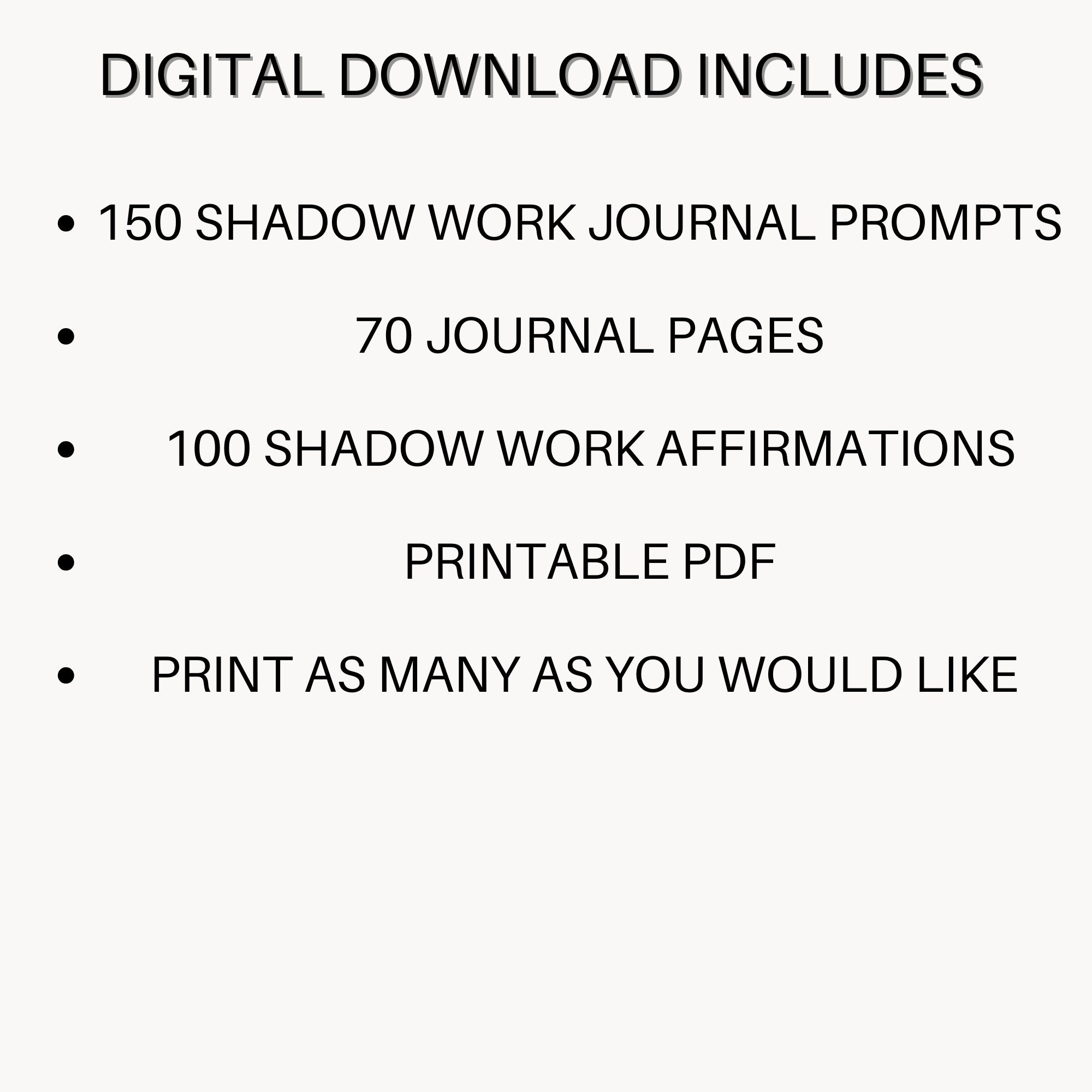 Shadow Work Journal Prompts 150 Trauma Reflection Healing - Etsy