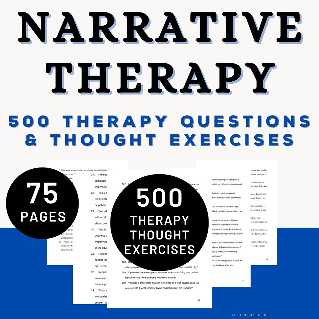 Narrative Therapy Reframing Story Worksheets Session Therapist Life ...