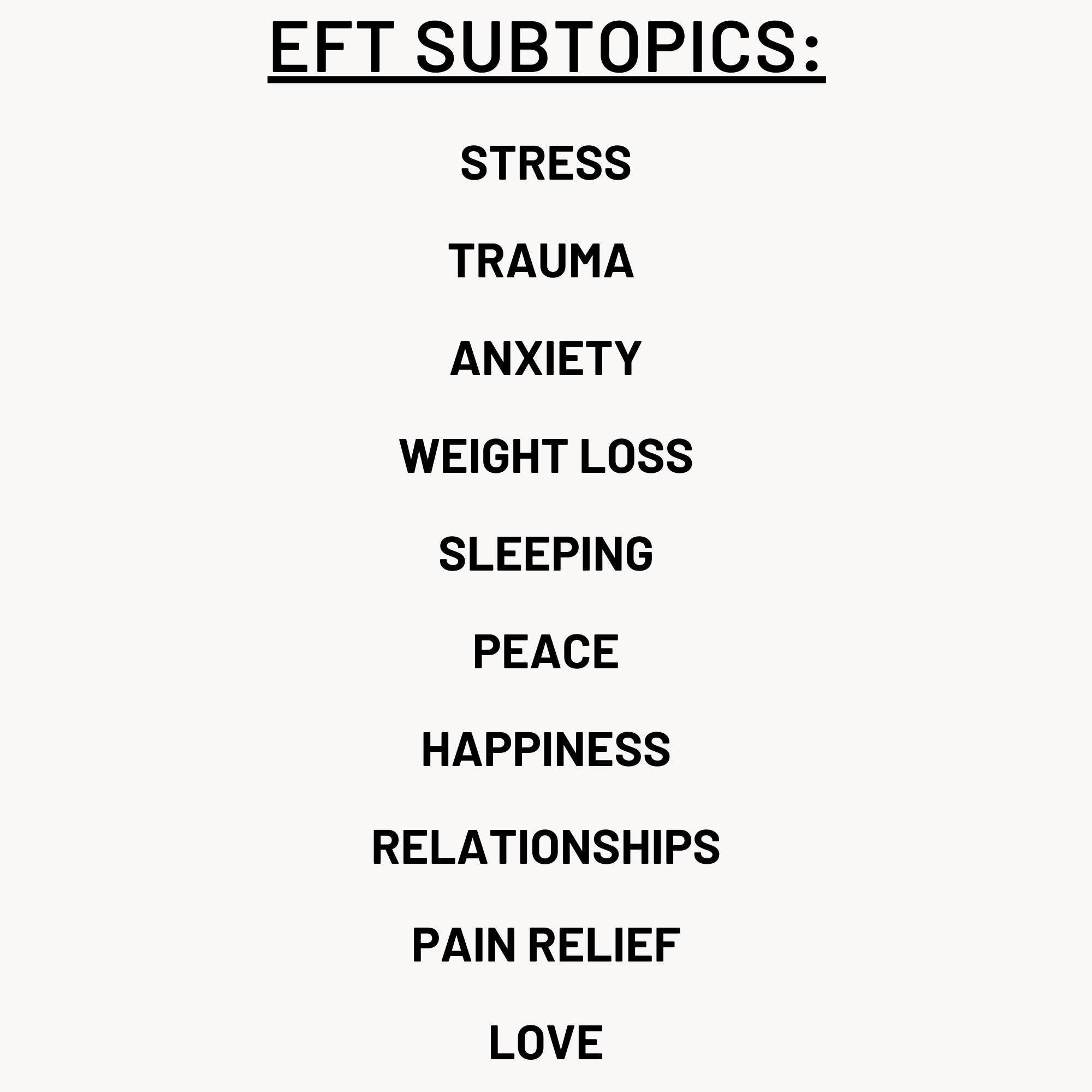 EFT Tapping Scripts | Emotional Freedom Techniques | Therapy Healing ...