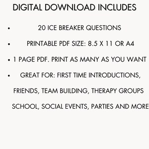 Ice Breaker Questions | Introduction Survey | About Me Questionnaire ...