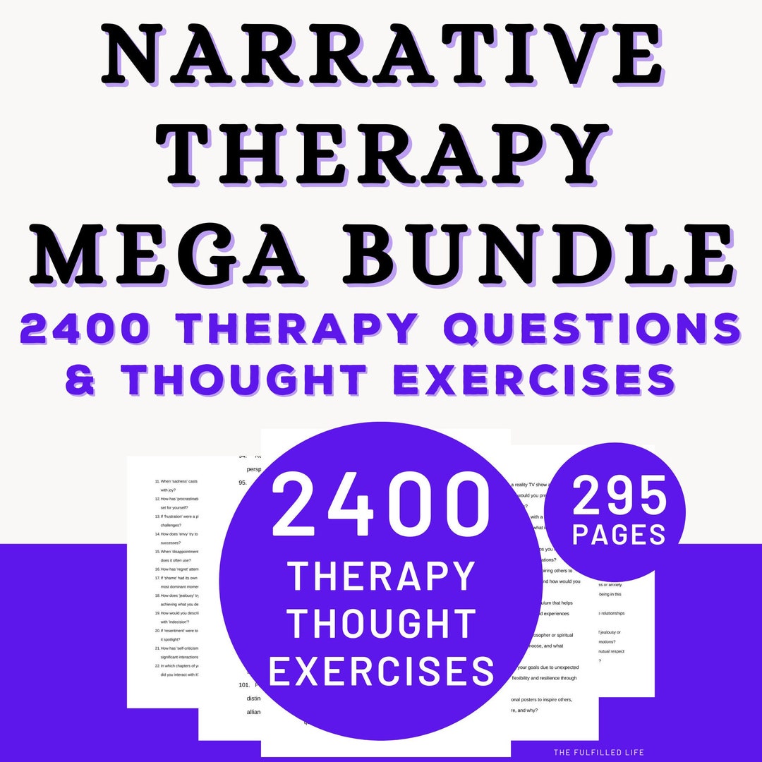 Narrative Therapy Bundle Reframing Session Intervention Psychotherapy ...