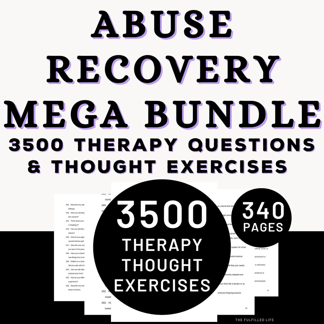 Abuse Recovery Therapy Bundle Inner Child Gaslight Narcissist Survivor Domestic Violence Trauma ...