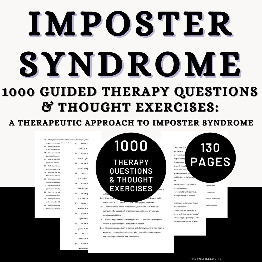 Imposter Syndrome Therapy Thought Exercise | Self Sabotage ...