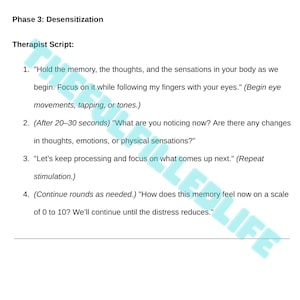 EMDR Scripts | Eye Movement Desensitization and Reprocessing Therapy ...