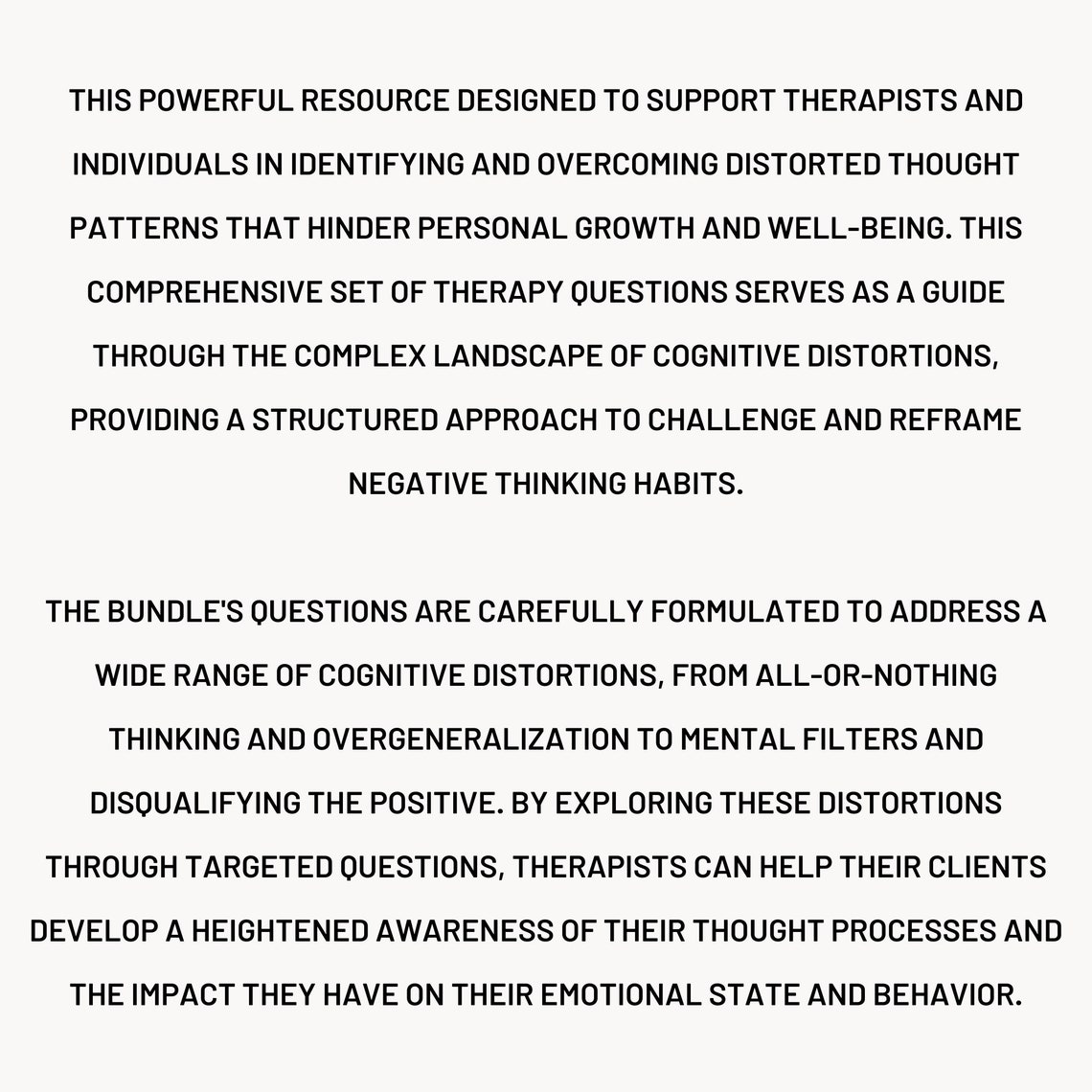 Cognitive Distortion Therapy | Thinking Styles Worksheet Processing ...