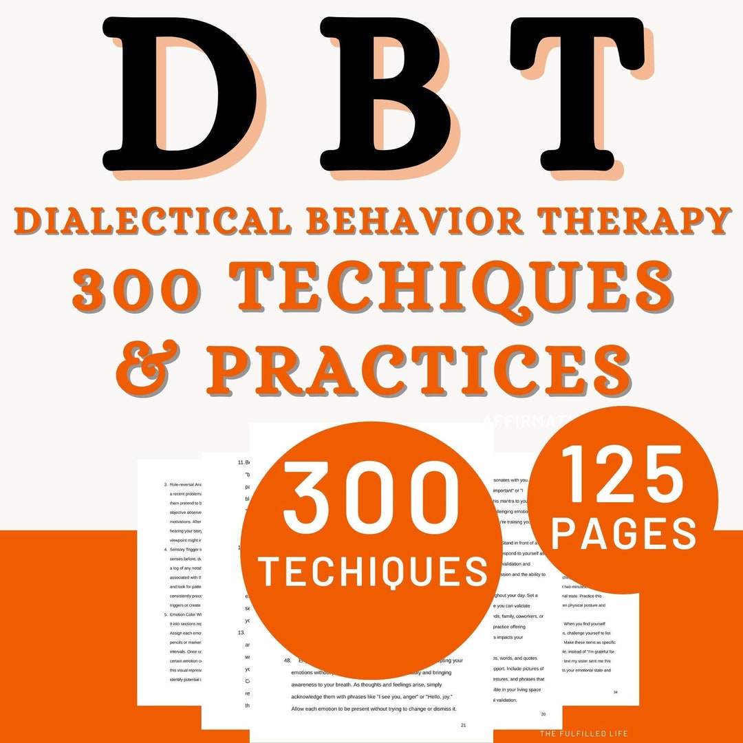 Dialectical Behavior Therapy DBT Mental Health Skills Distress ...