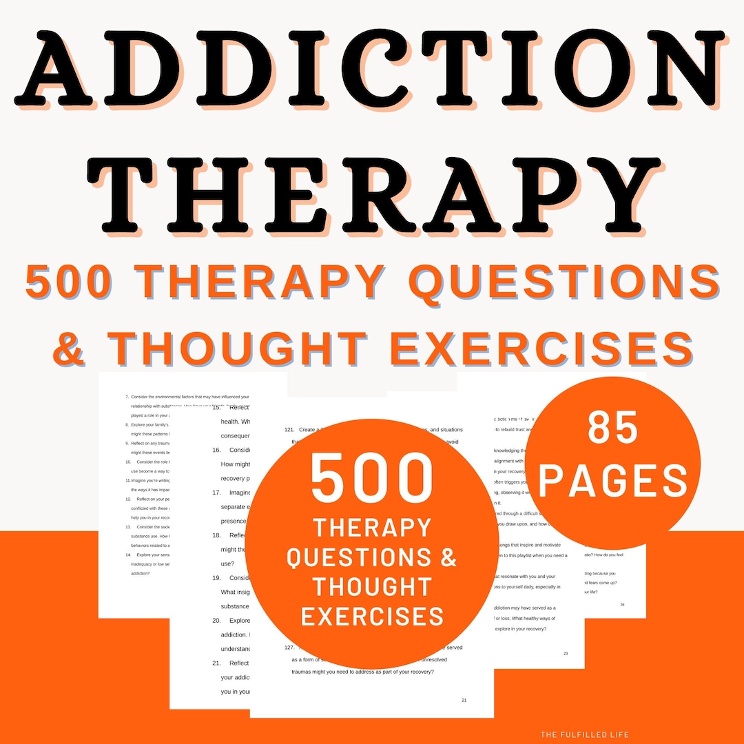 Addiction Therapy | Sobriety Recovery Relapse Prevention Abuse Workbook ...