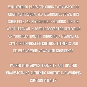 Wedding Vow Writing Guide Write Your Own Vows Assistance Personalized ...