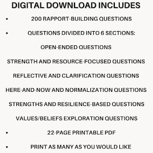 Building Rapport Questions for Counselors Therapist Clients ...