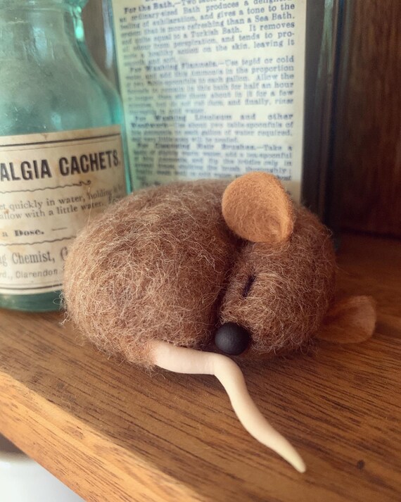 Cute Mouse Home Decor Curled up Sleepy Mice Handmade Rustic - Etsy