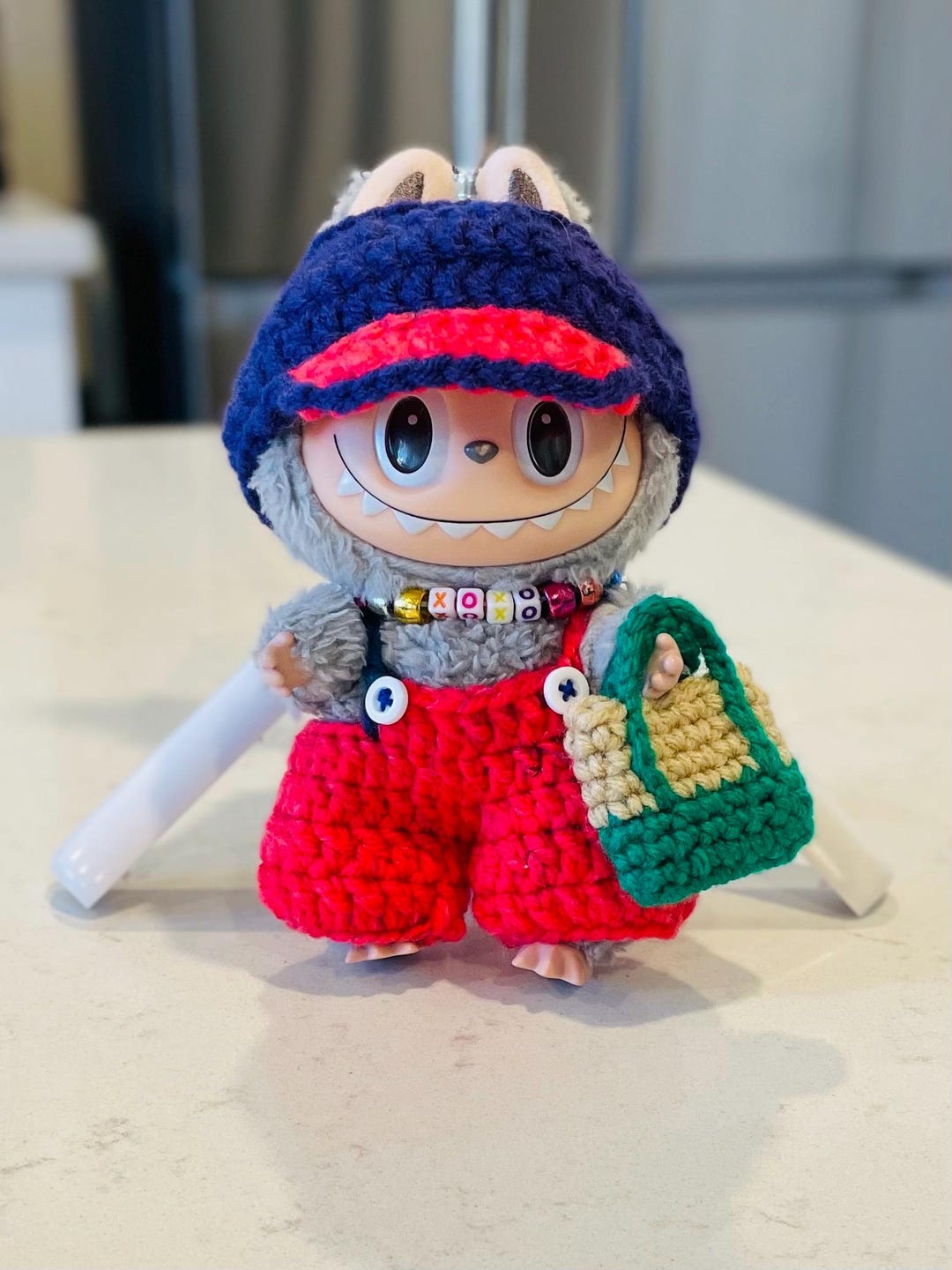 Labubu Overalls and Hat ONLY - Crochet - Etsy