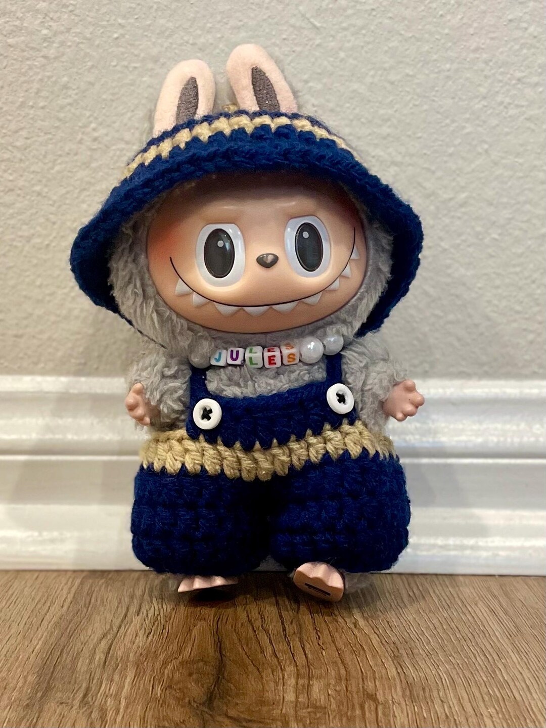 Labubu Overalls and Bucket Hat ONLY - Crochet - Etsy