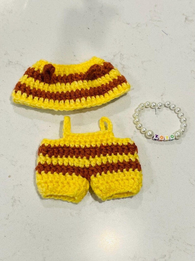 Labubu Bee Outfit - Crochet - Etsy