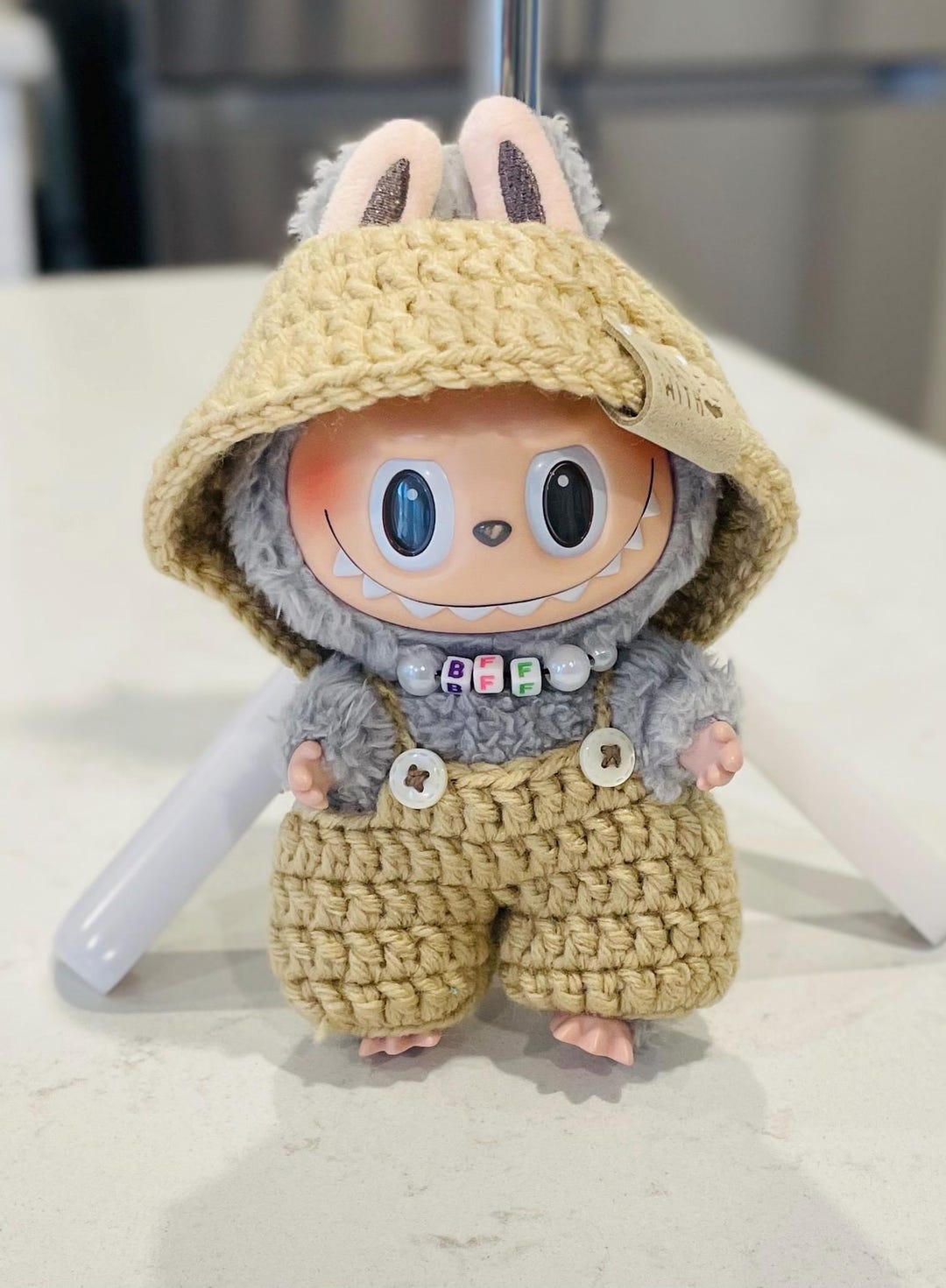 Labubu Overalls and Bucket Hat ONLY - Crochet - Etsy