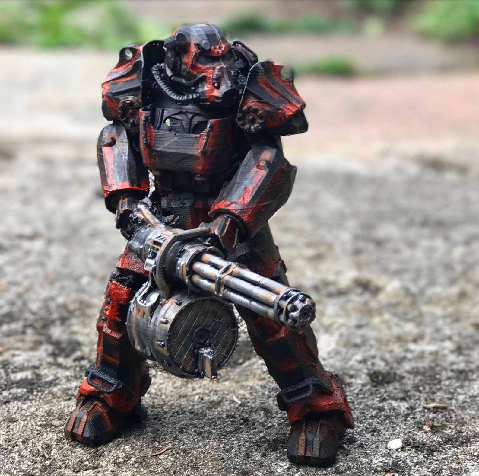 T60 Power Armor moulage en résine Fallout 4 avec Minigun | Etsy
