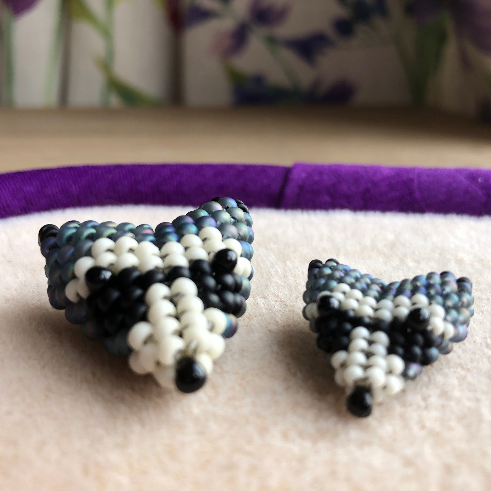 NEW Raccoon Critter Bead, 3D Peyote Beaded Bead, Geometric Beading ...