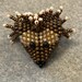 Hedgehog Critter Bead, 3D Peyote Beaded Bead, Geometric Beading Pattern ...