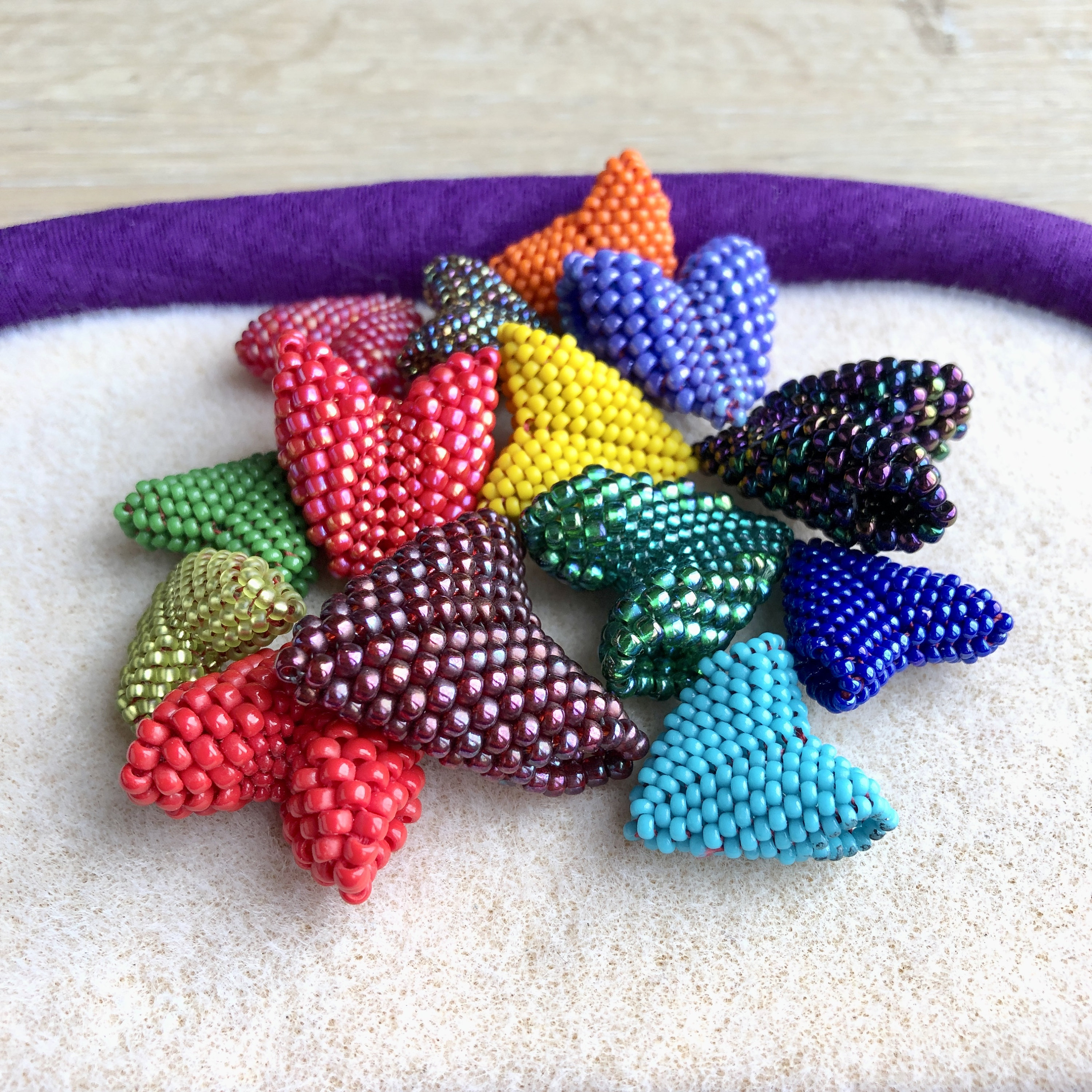 Heart Beaded Bead Pattern 3D Peyote Heart Tutorial Warped | Etsy