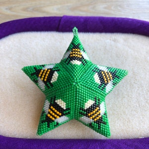 3D Peyote Hum of Bees Star, New Video Style Pattern, Geometric Beading ...