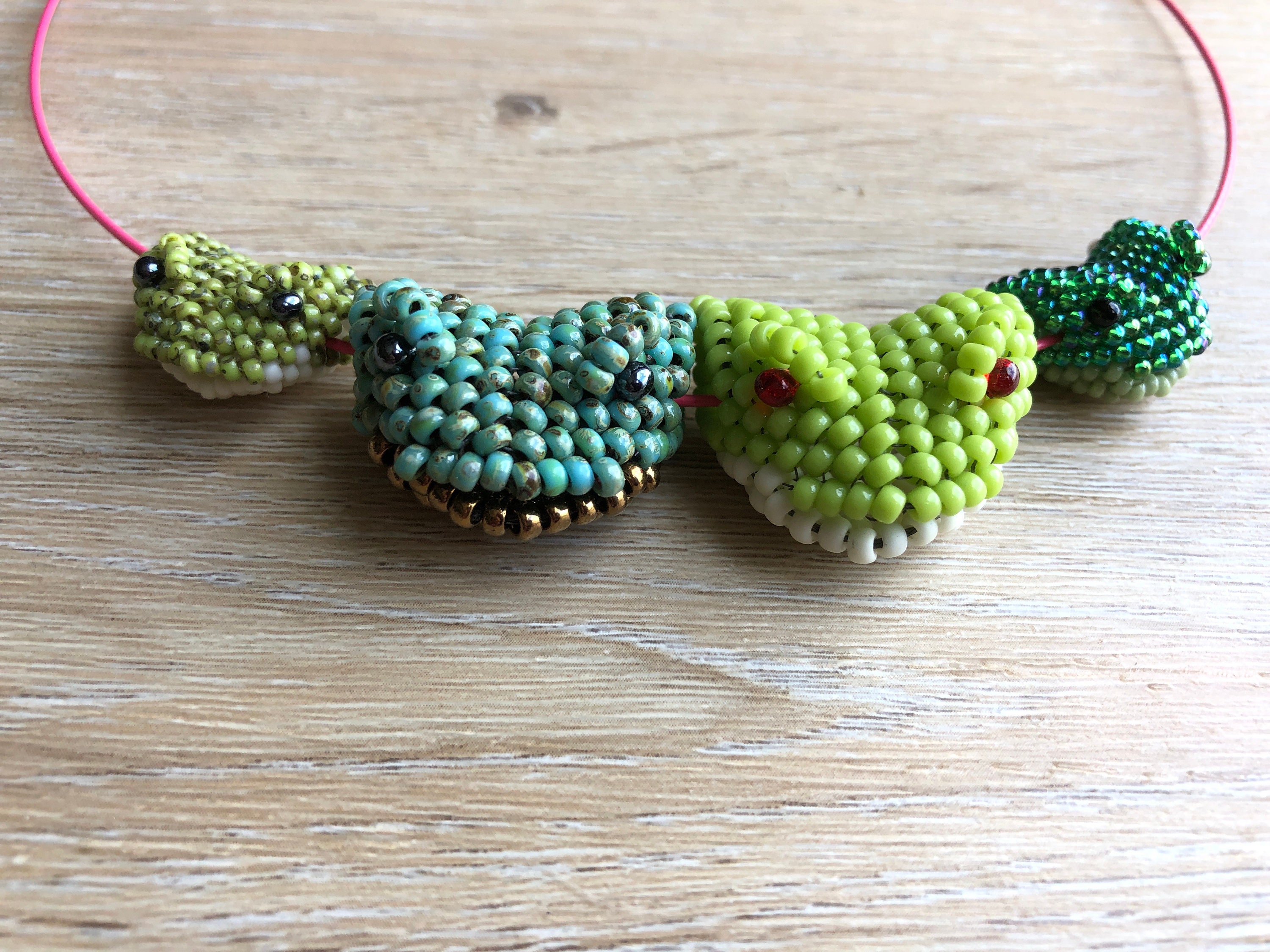 NEW Frog Critter Bead, 3D Peyote Beaded Bead, Geometric Beading Pattern ...