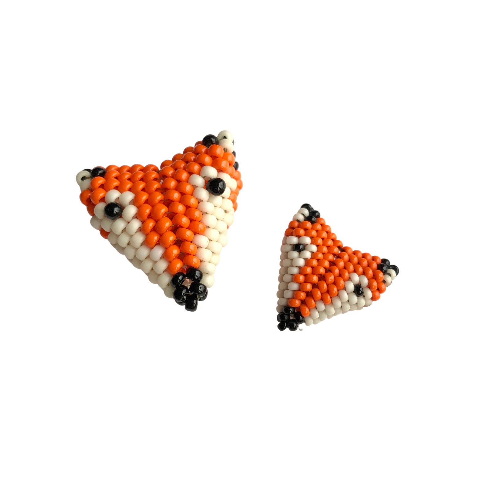 Fox Critter Bead 3D Peyote Beaded Bead Geometric Beading - Etsy