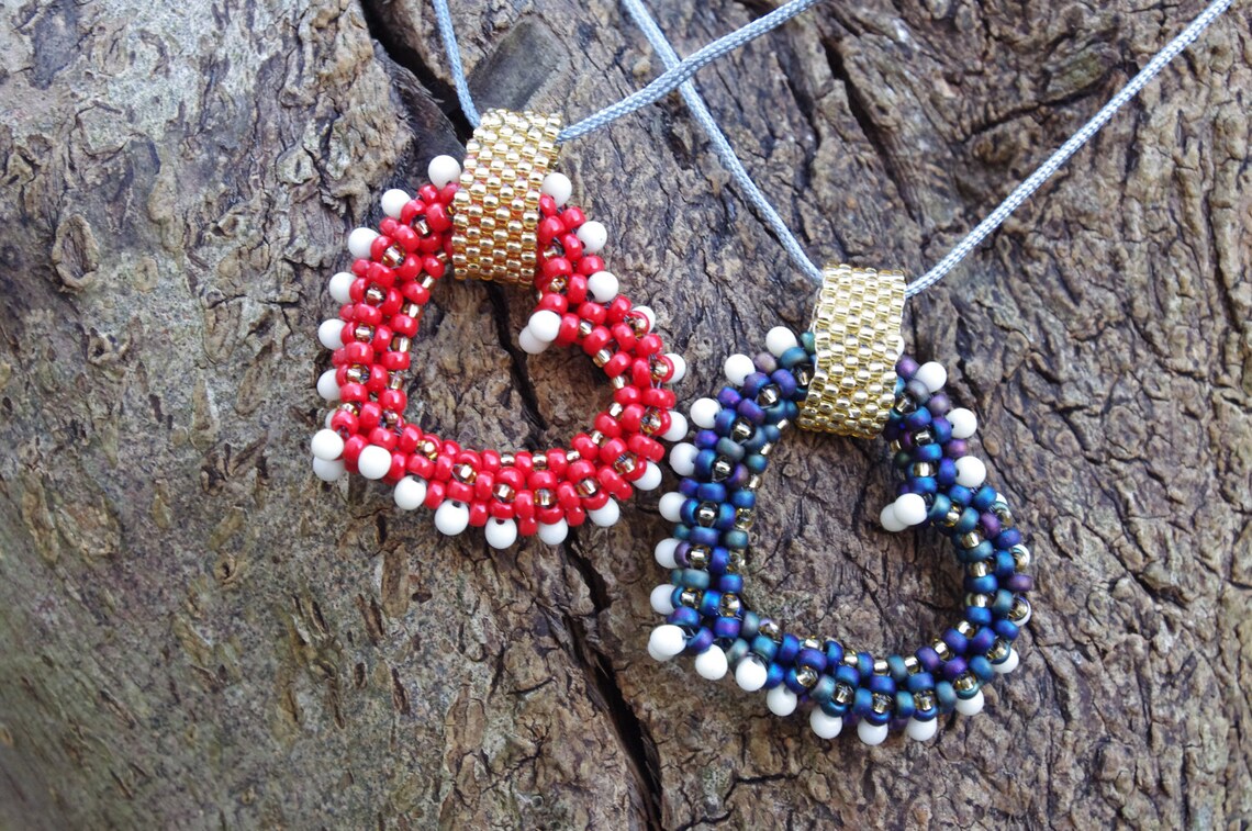 Beading Photo Tutorial Pattern Instructions. Beaded Valentine Heart ...