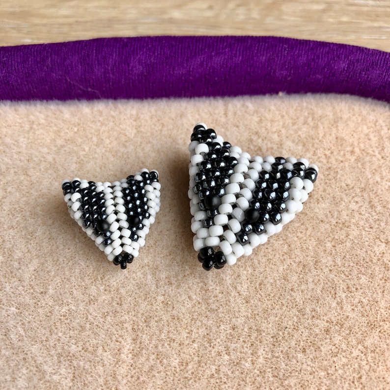 Badger Critter Bead, 3D Peyote Beaded Bead, Geometric Beading Pattern ...