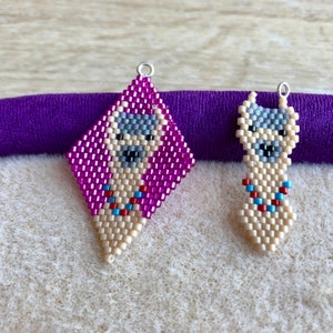 BUNDLE Brick Stitch Llama Charm AND the Lockdown Menagerie Alarm O ...