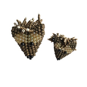 Hedgehog Critter Bead, 3D Peyote Beaded Bead, Geometric Beading Pattern ...