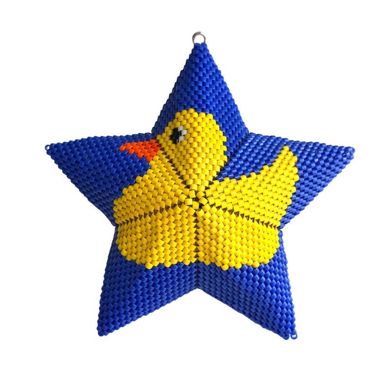 15. Rubber Duckie 3D Warped Square Star Beading Pattern, the 15th of ...